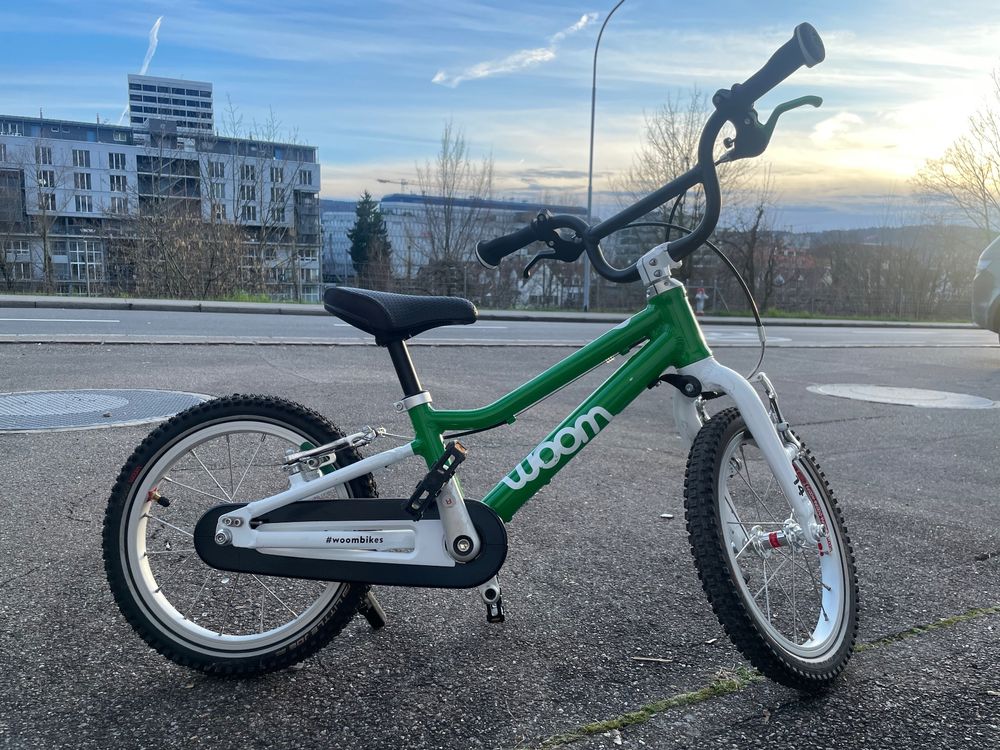 Kinderfahrrad Woom Original 2, 14 Zoll, Grün (Gebraucht) in Zürich für CHF 320 – nur Abholung ...