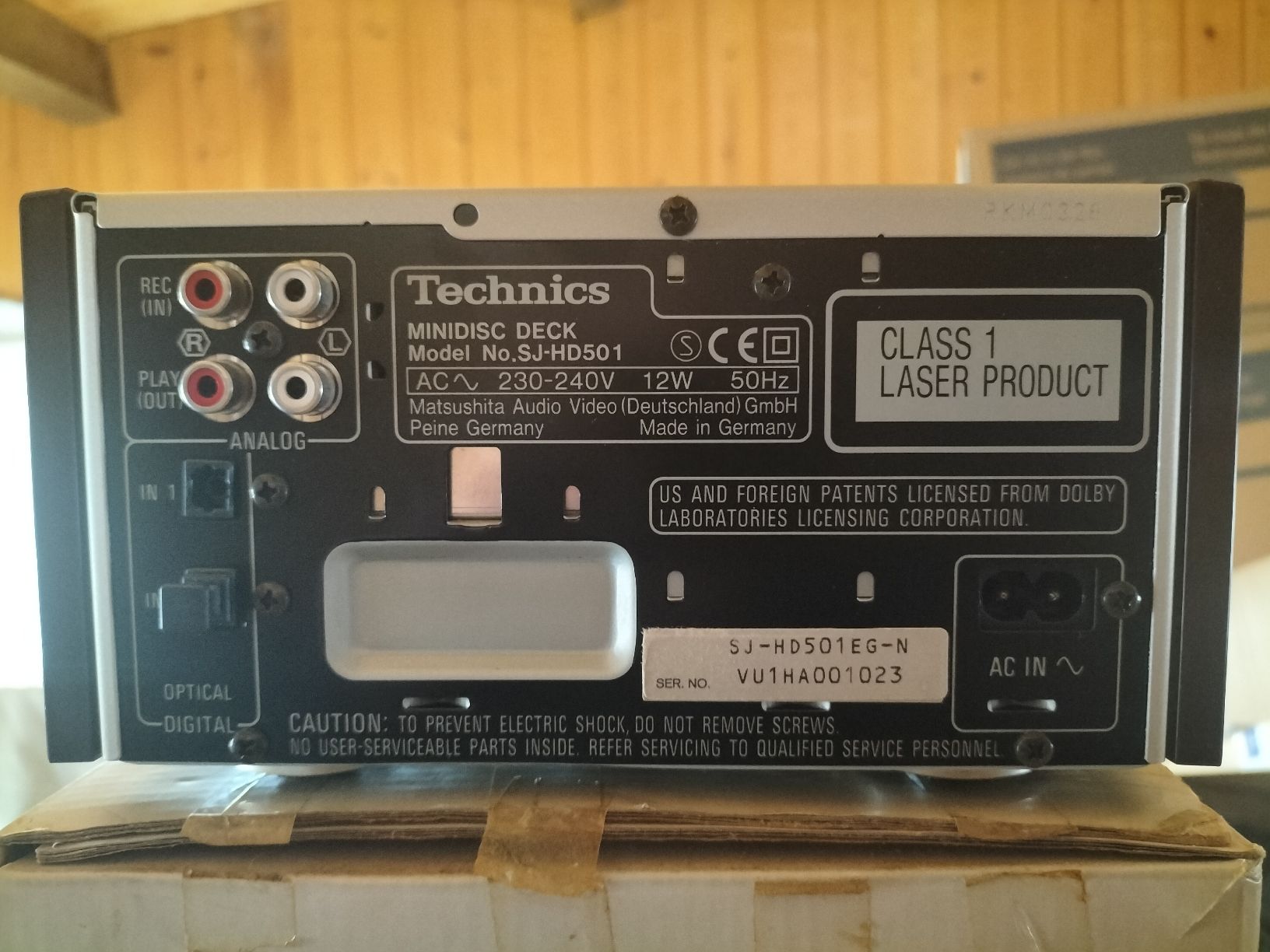 TECHNICS- SJ HD 501 MINIDISC + FERNBEDIENUNG **SELTEN** (Neu (gemäss ...