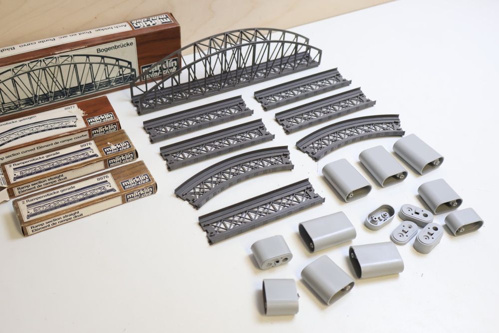 Märklin mini club viele Brücken & Pfeiler Set - 8976/75/77 (Gebraucht ...