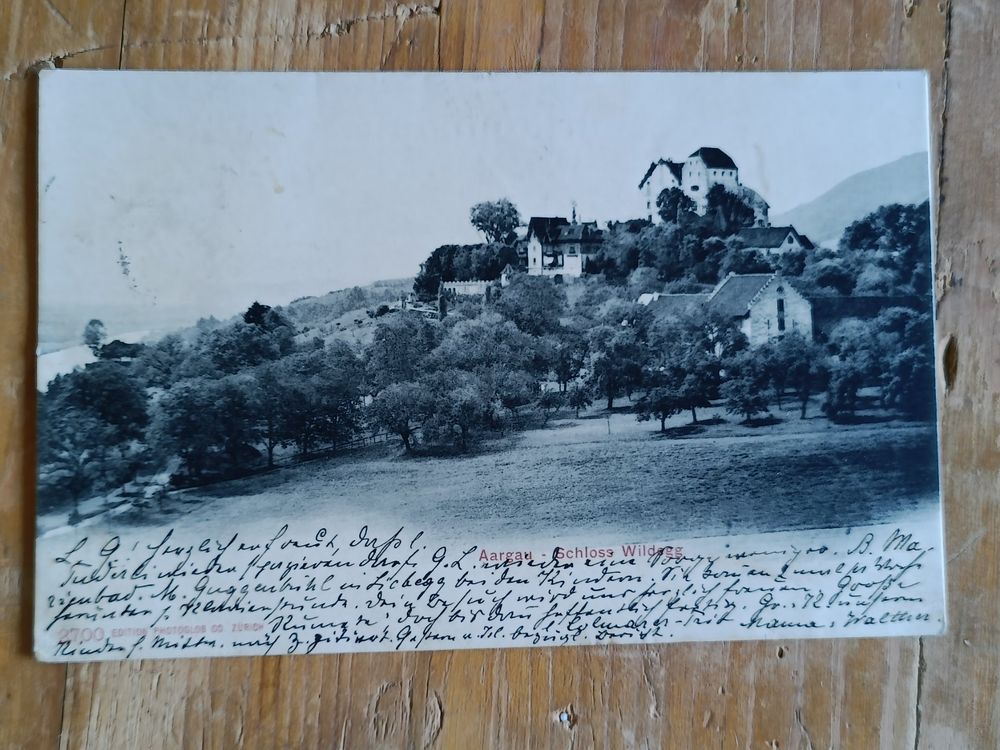 Alte PK / Aargau - Schloss Wildegg / gelaufen 1904 | Kaufen auf Ricardo