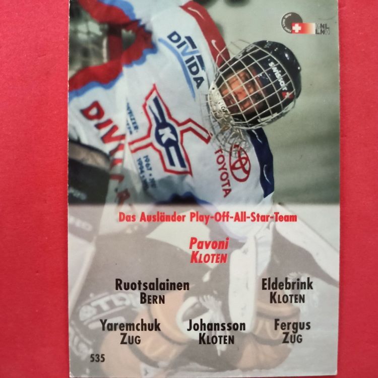 Reto Pavoni - EHC KLOTEN - 1994/95 (Gebraucht) in Dübendorf für CHF 3.9 ...