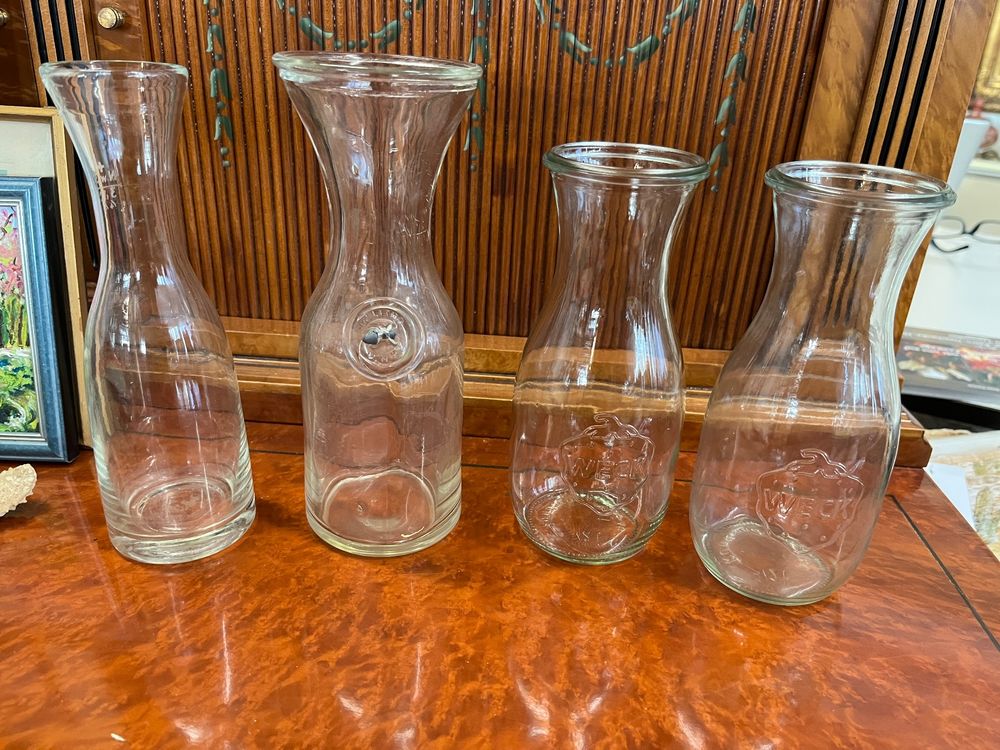 Glaskaraffen geeicht / Budelle (Gebraucht) in Stetten AG für CHF 15 – mit Lieferung auf Ricardo ...