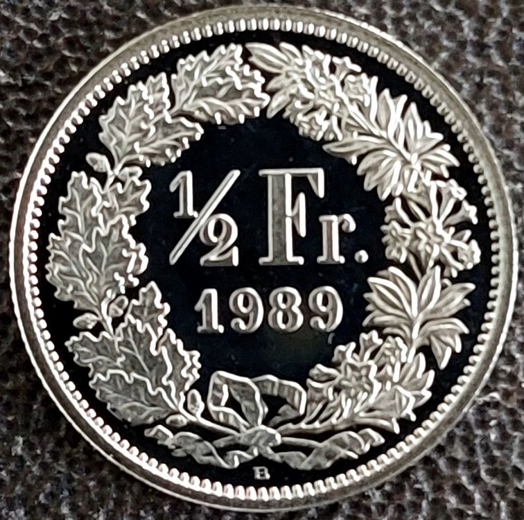 50 Rappen 1989 stgl. / aus Münzsatz (Neu (gemäss Beschreibung)) in Arch für CHF 4 – mit ...