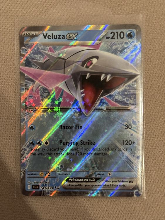 Pokémon Veluza ex 061/159 Journey Together (Neu (gemäss Beschreibung ...