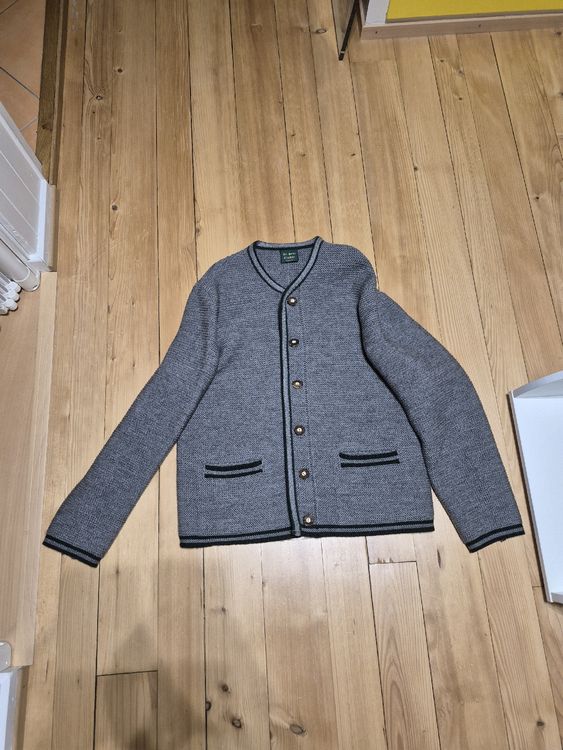St. Peter Trachten Jacke Strickjacke Grau Gr. 50 Herren (Neu (gemäss ...