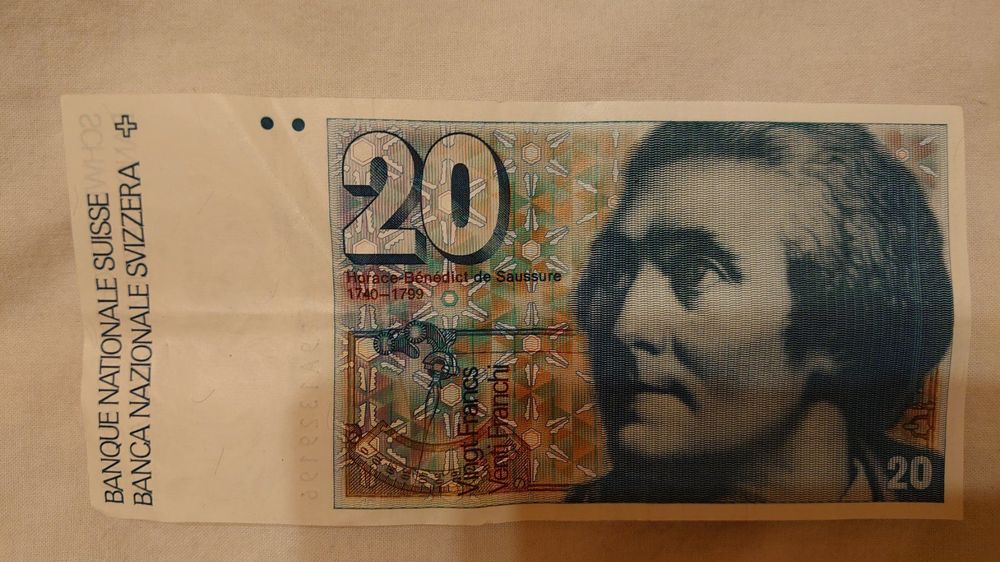 Alte 20er Note (Gebraucht) in Ueberstorf für CHF 19 – mit Lieferung auf ...
