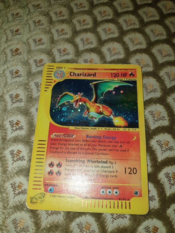 charizard/glurak pokemon card/karten expedition holo (Gebraucht) in ...