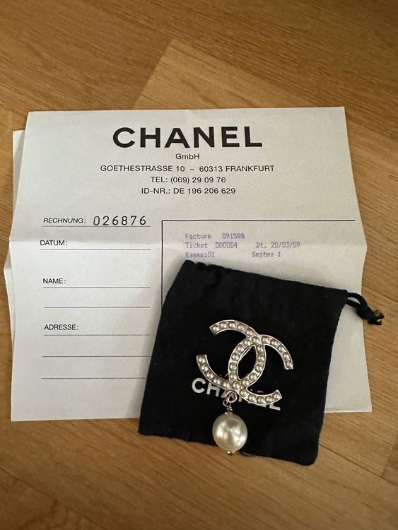 Original Chanel Brosche mit Perlen | Kaufen auf Ricardo
