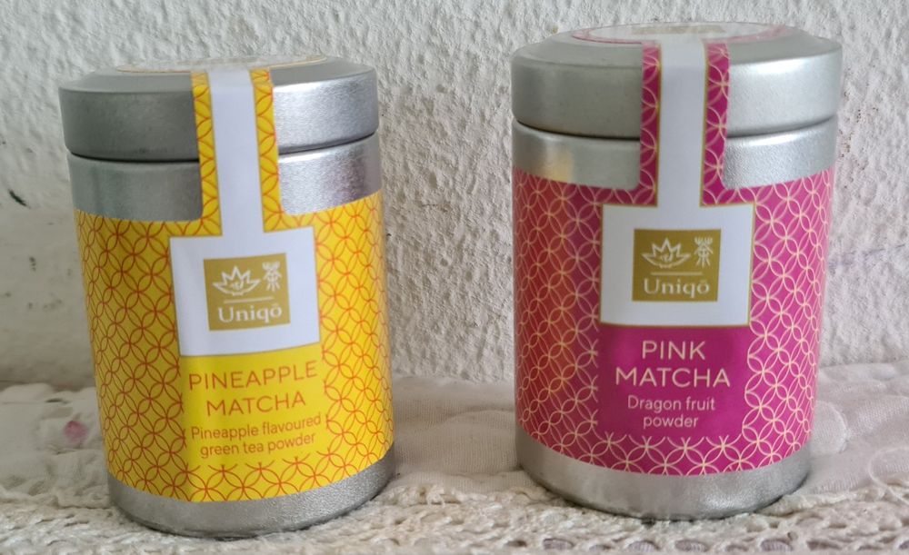 Matcha Tee Set 2 Sorten à je 30 Gramm: Ananas + Dragon Fruit (Neu und ...