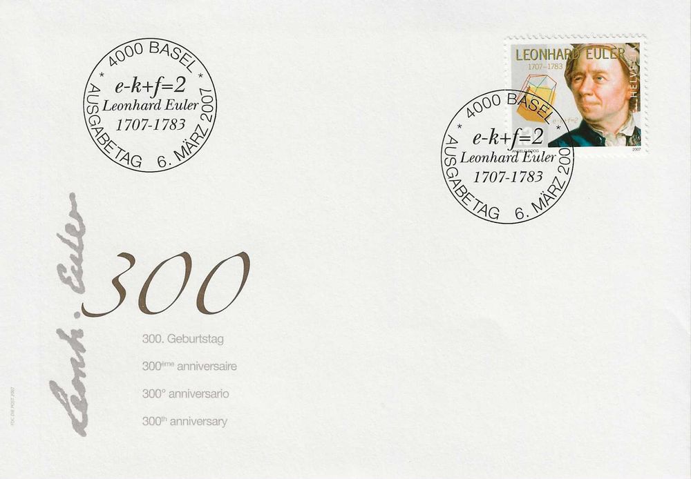 FDC - Leonhard Euler - 06.03.07 | Kaufen auf Ricardo
