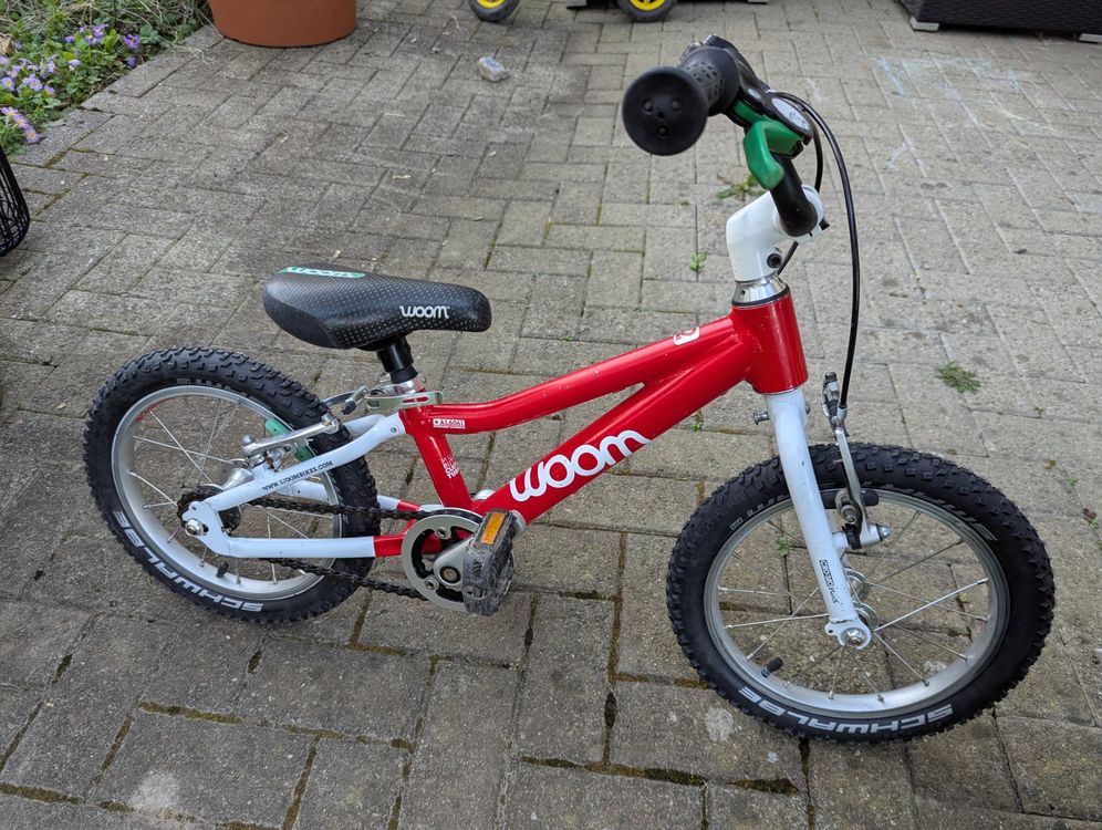 Woom 2 Kinderfahrrad rot weiss | Kaufen auf Ricardo