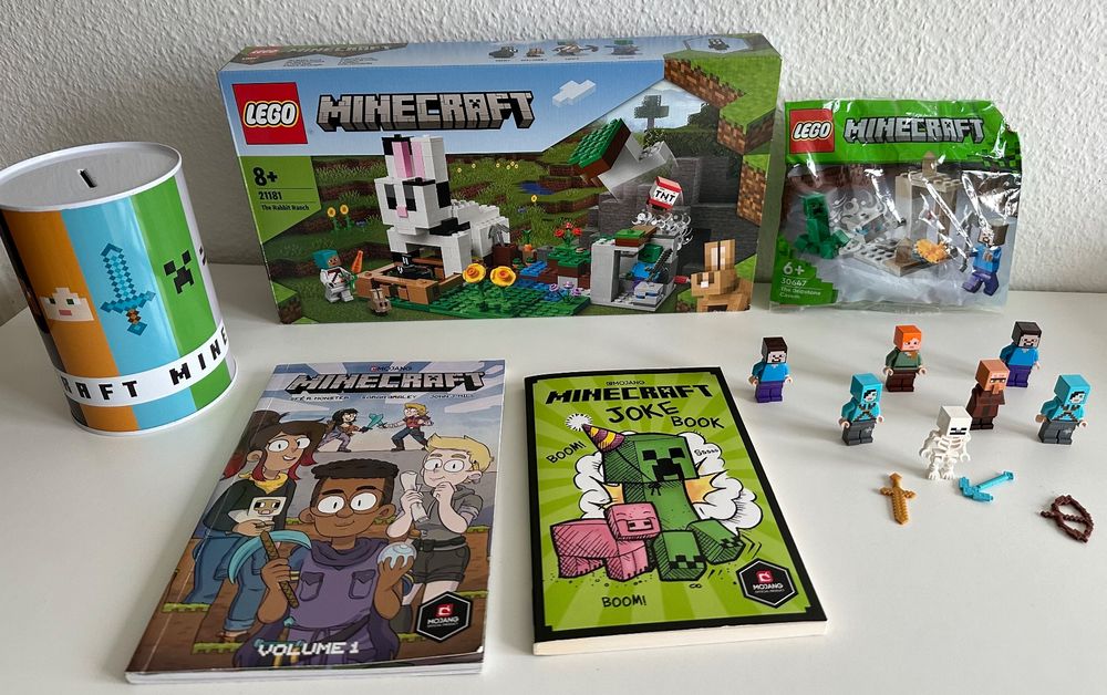 Minecraft Set, Spardose, Legos, Bücher neuwertig | Kaufen auf Ricardo