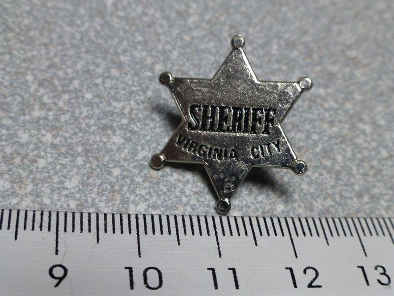 PIN PINS POLIZEI POLICE POLIZIA USA Sheriff Stern Abzeichen (Gebraucht ...