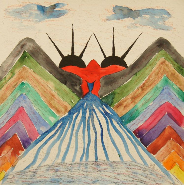 Aquarell: Double sunset (Neu (gemäss Beschreibung)) in Fribourg für CHF 5 – mit Lieferung auf ...