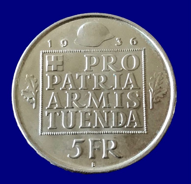 Schweiz 5 Franken Silber Gedenkmünze Jahrgang 1936 | Kaufen auf Ricardo
