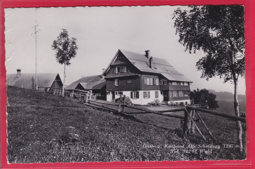 WALD ZH, GAST-UND KURHAUS ALP SCHEIDEGG 1247m, 1944 (Gebraucht) in Oberrieden für CHF 4 – mit ...