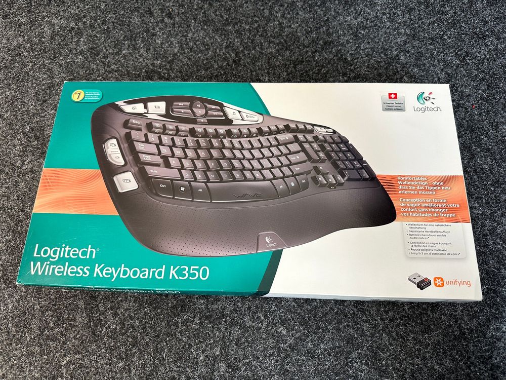Logitech Wireless Keyboard K350 WAVE *Tastatur NEU* | Kaufen auf Ricardo