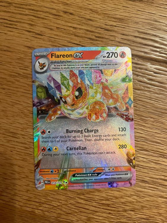 Pokemon Flareon ex ab 5.- Prismatic Evolutions (Neu (gemäss ...