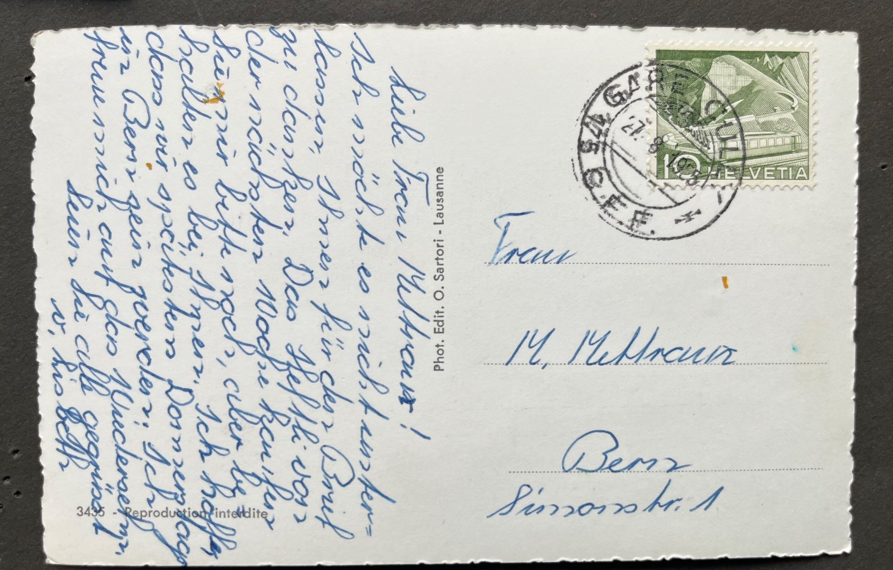 Cully/ Rivera Vaudoise, Stempel Gare CFF Cully (Gebraucht) in Wabern ...