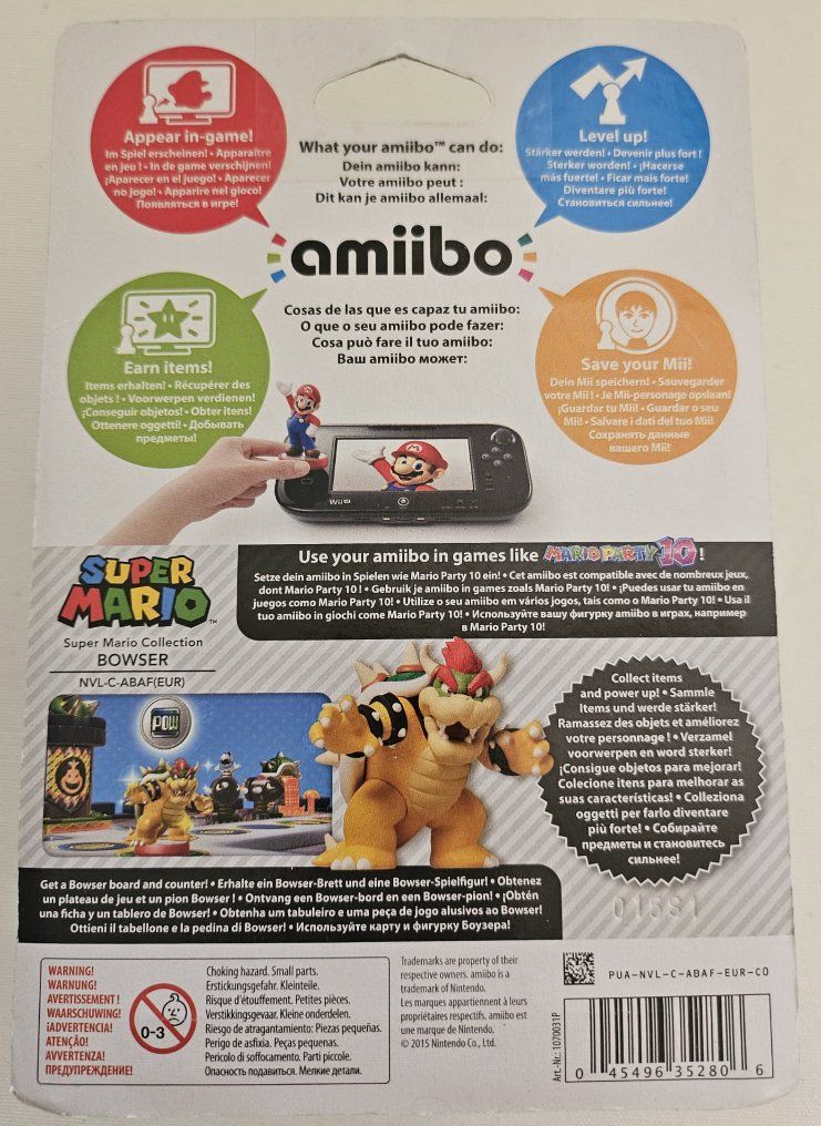 Lot 3 amiibo première édition blister Mario Bowser Inkling B (Gebraucht ...