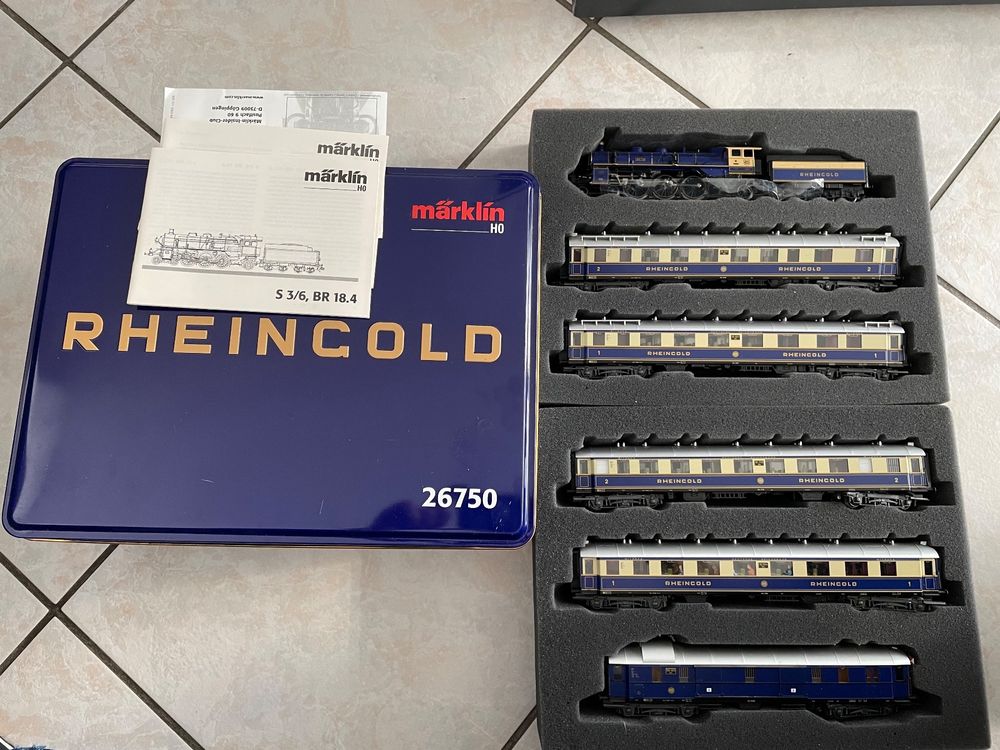 Marklin 26750 Rheingold Set 75 Jahre Digital Sound (Neu (gemäss ...