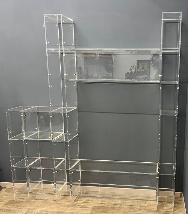 80 Jahre Plexiglas Design Modulares Regal 7 Teilig (Gebraucht) in ...