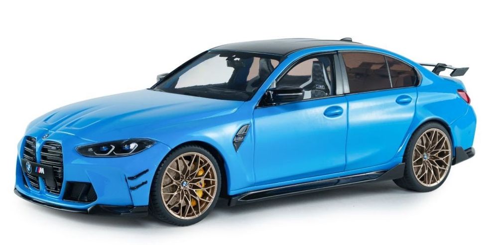 BMW M3 (G80) blau 1/18 Solido NEUHEIT (Neu und originalverpackt) in ...