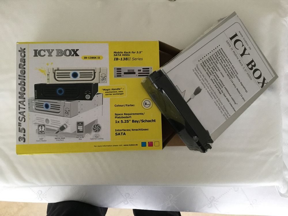 Icy Box IB-138SK II Series Mobile Rack for 3.5’‘ SATA HDDs (Neu und ...