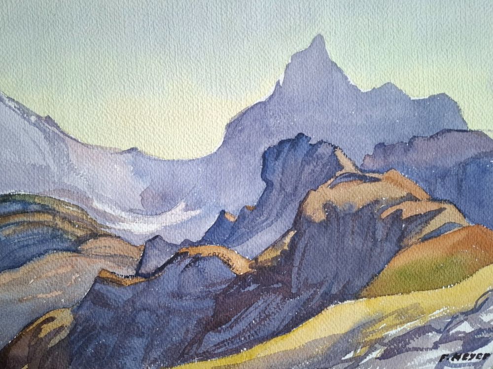 Aquarell Ferdinand Meyer-Streiff Braunwald 1953 (Gebraucht) in ...