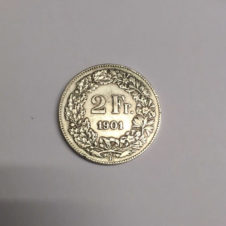 1901 2 Franken in Top Erhaltung *RAR* (Gebraucht) in Kirchberg SG für CHF 345 – mit Lieferung ...