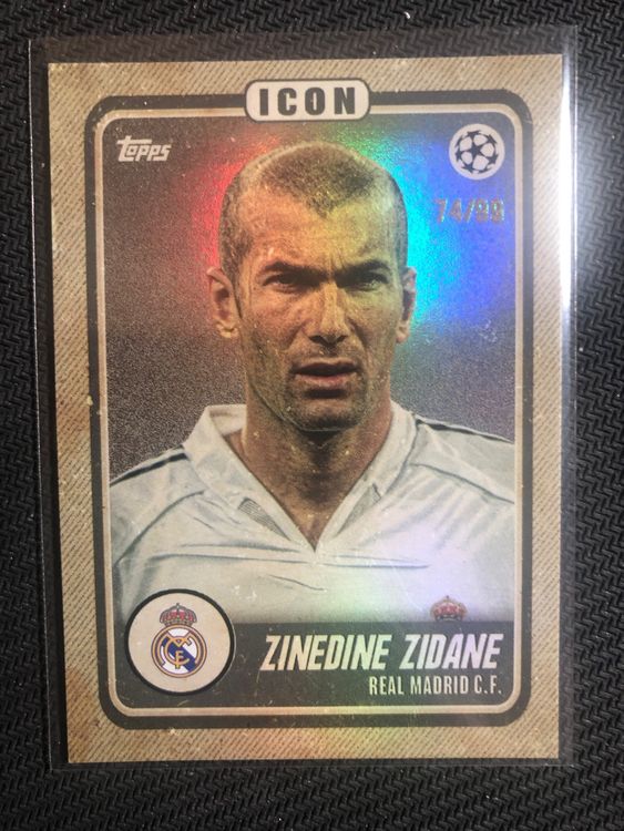 Topps Icon Zinedine Zidane Real Madrid 74/99 (Gebraucht) in Wangenried ...