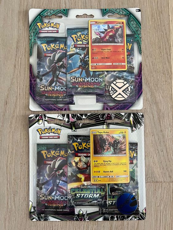 2X Pokemon Sun & Moon Sealed Celestial Storm 3 Pack Blister (Neu und ...