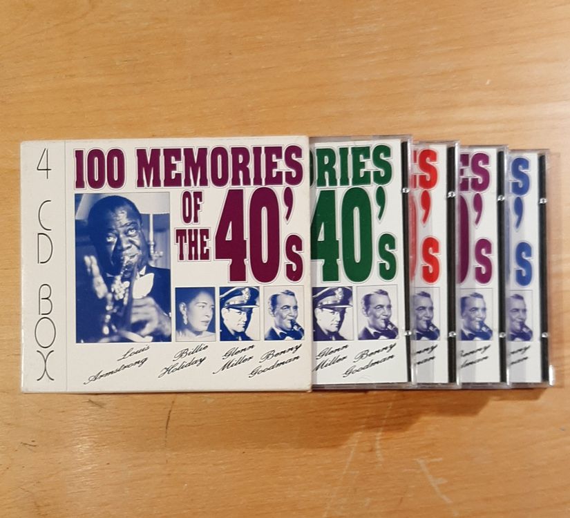 100 Memorys Of The 40's - 4CD Jazz Compilation Album 1992 (Gebraucht) in Amriswil für CHF 2.9 ...