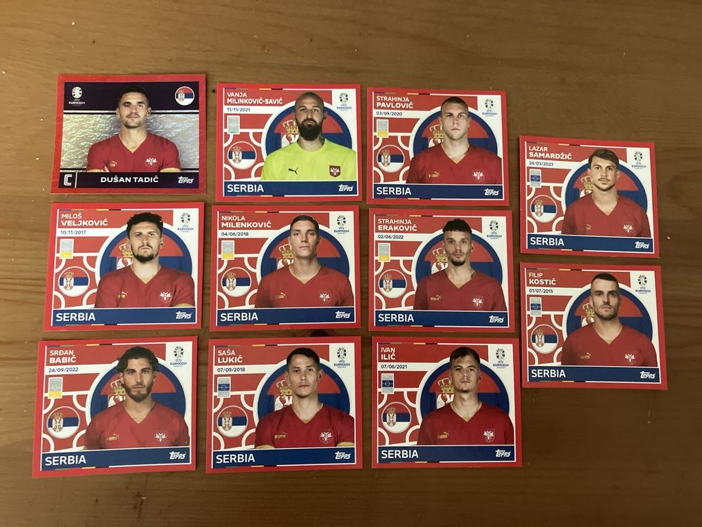 Topps Euro 2024 8 Sticker Serbien (CH) (Neu (gemäss Beschreibung)) in ...