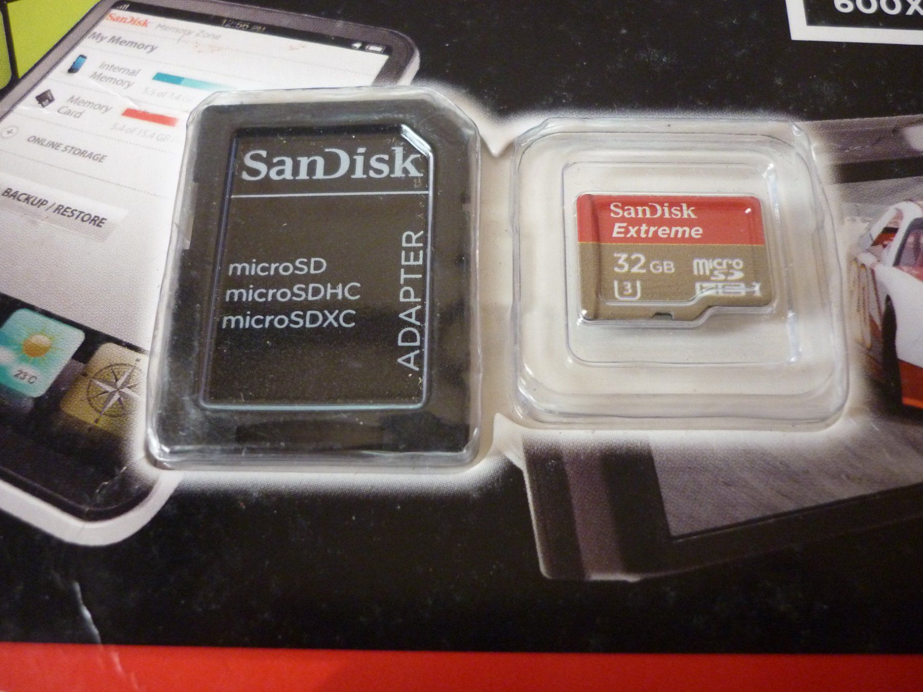 32GB Extreme Pro Micro SDHC UHS-I Card mit Adapter (Neu und ...