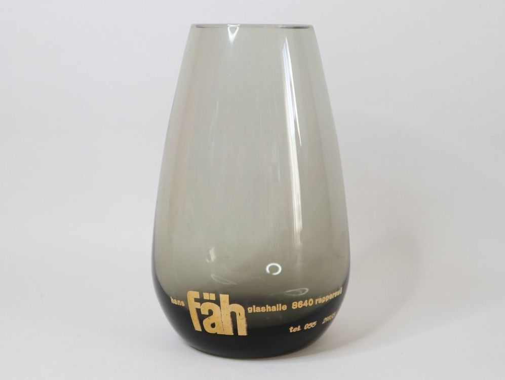 80's Vase Glashalle Hans Fäh Rapperswil 70's Mundgeblasen (Gebraucht ...