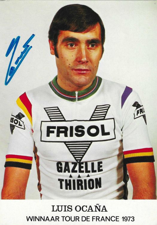 LUIS OCANA Giro, TdF und Vuelta Sieger, Originalunterschrift | Kaufen ...