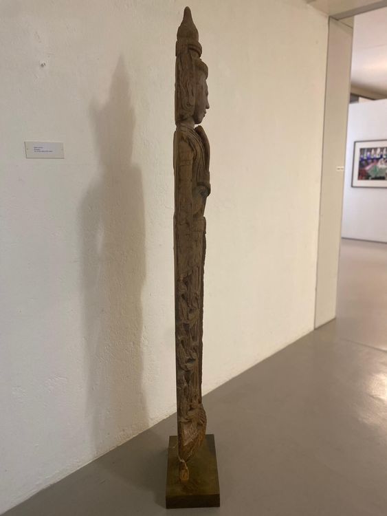 Statue 18e siècle – Devata Birmane Ancienne en Bois – Unique (D ...