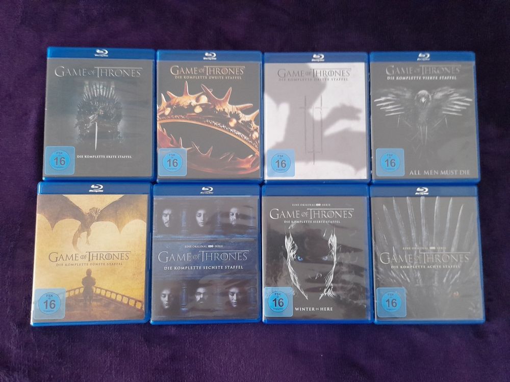 GAME OF THRONES 1 - 8 BLURAY | Kaufen auf Ricardo