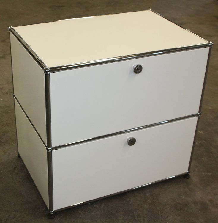 USM Haller 1x2 reinweiss, Auszüge + Tablar Würfel Cube | Kaufen auf Ricardo