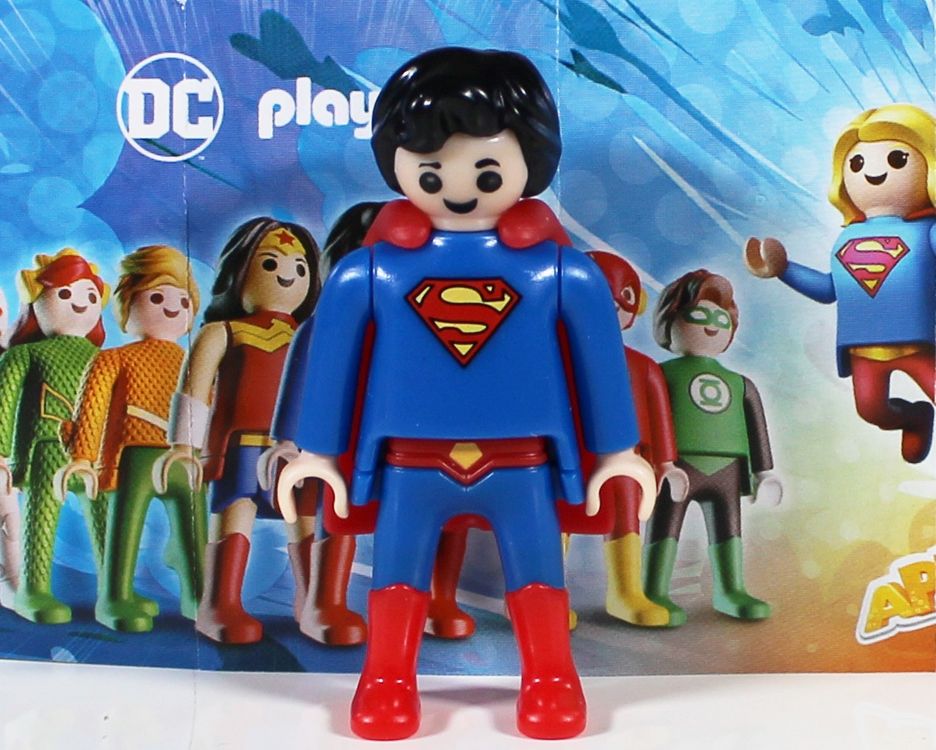 ÜEI PLAYMOBIL DC SUPERHELDEN SUPERMAN Minifigur (Neu (gemäss ...