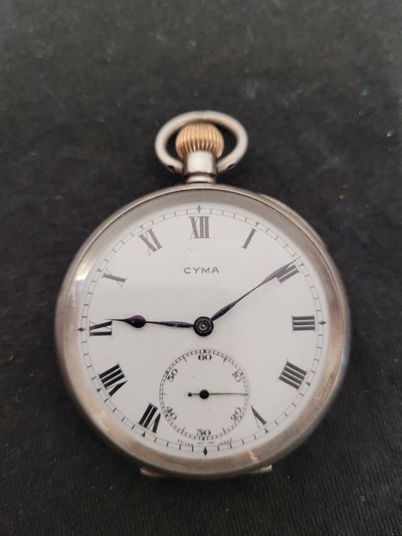 Antike Cyma Silber Taschenuhr | Kaufen auf Ricardo
