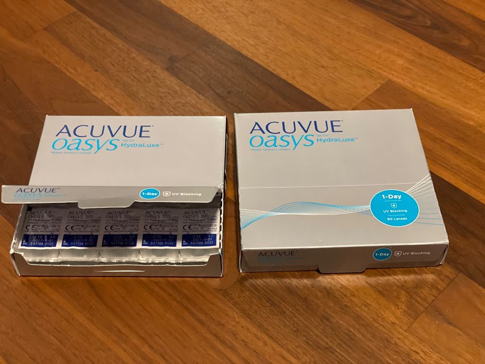 Acuvue Oasys with HydraLuxe 1-Day (D-2.25 / BC 9.0) | Kaufen auf Ricardo