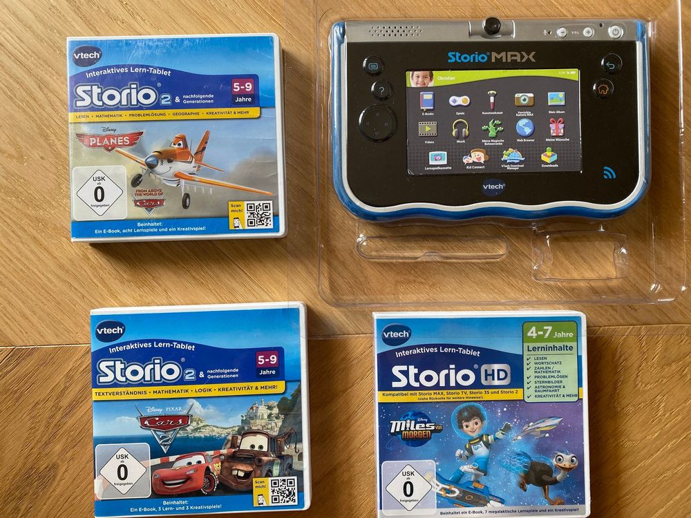 Vtech Max Storio Tablet mit 3 CDs (Gebraucht) in Jona für CHF 30 – mit ...