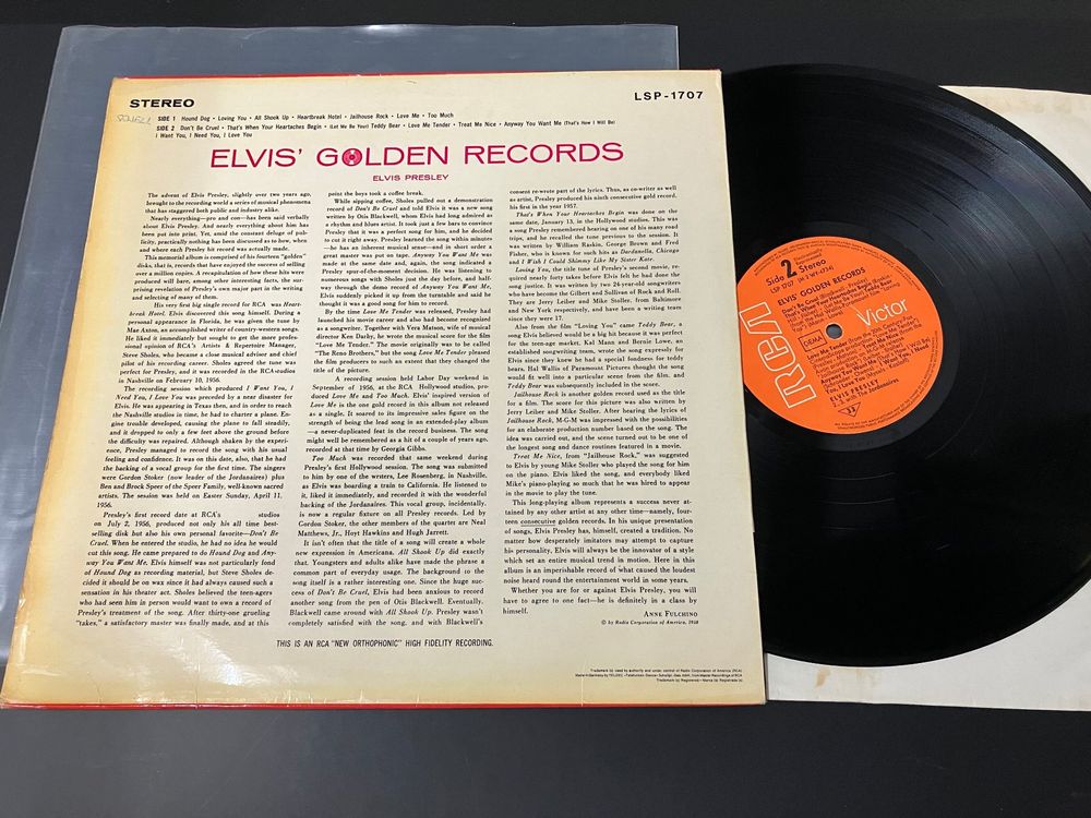 Elvis Presley / LP Golden Records / Deutschland orange 1 (Gebraucht) in ...