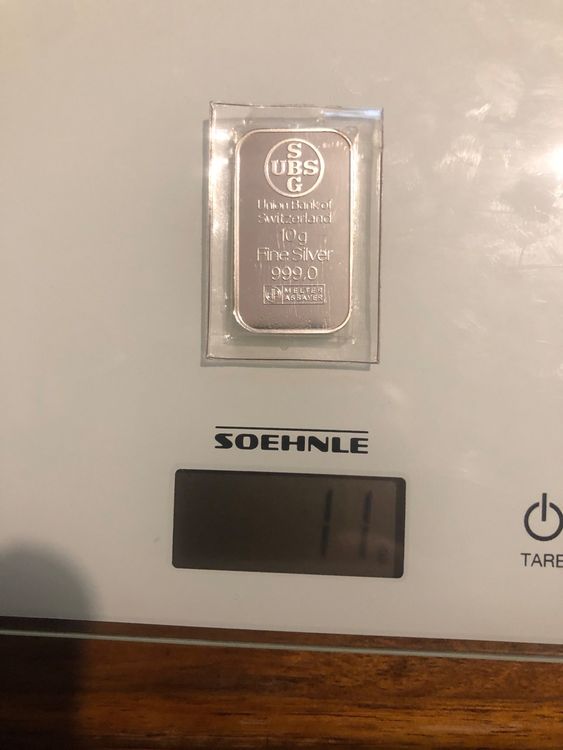 Silber Barren 999 10gr (Gebraucht) in Winterthur für CHF 13 – mit Lieferung auf Ricardo kaufen