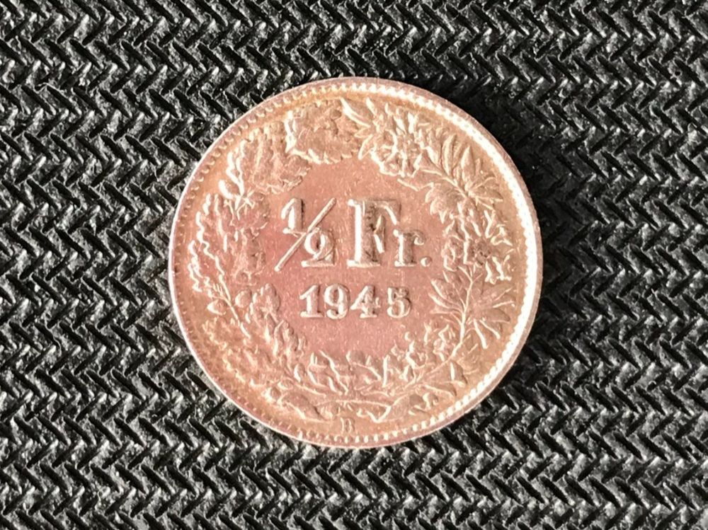 Silbermünze 50 Rappen 1945 (Gebraucht) in 8903 Birmensdorf für CHF 1.5 – mit Lieferung auf ...