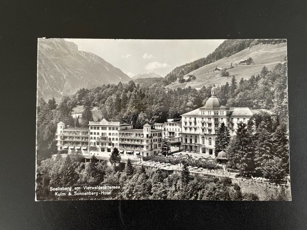 AK UR Seelisberg, Vierwaldstättersee, Sonnenberg-Hotel (Gebraucht) in Thal für CHF 2 – mit ...
