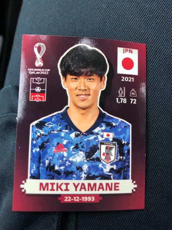 WM 2022 Qatar Miki Yamane, JPN 8 (Gebraucht) in Flumenthal für CHF 0.25 – mit Lieferung auf ...