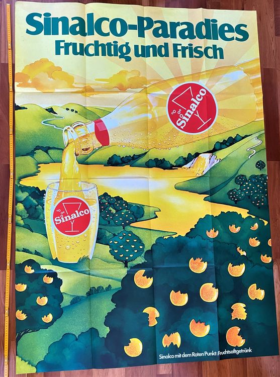 original vintage Plakat SINALCO 1974 - riesig 167 x 120 cm ! (Gebraucht ...